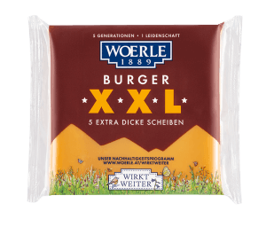 WOERLE Burger XXL - extra dicke Käsescheiben