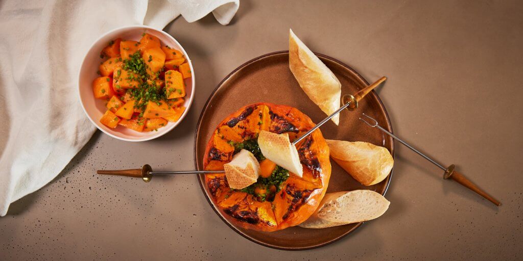 Einfaches Kürbis-Fondue Rezept mit WOERLE Heutaler